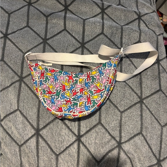 Uniqlo | Bags | Uniqlo Keith Haring Mini Round Bag | Poshmark